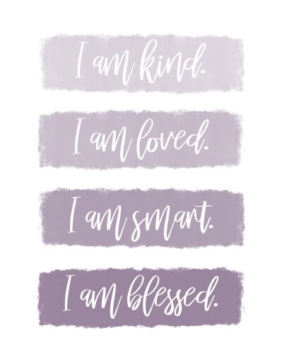 I Am Statements Affirmations Printable Positive - Etsy