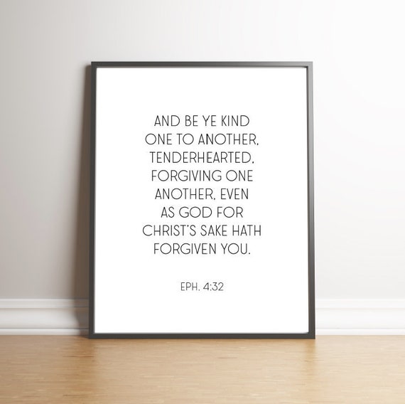 Ephesians 4:32 Bible Printable Scripture Printable Bible | Etsy