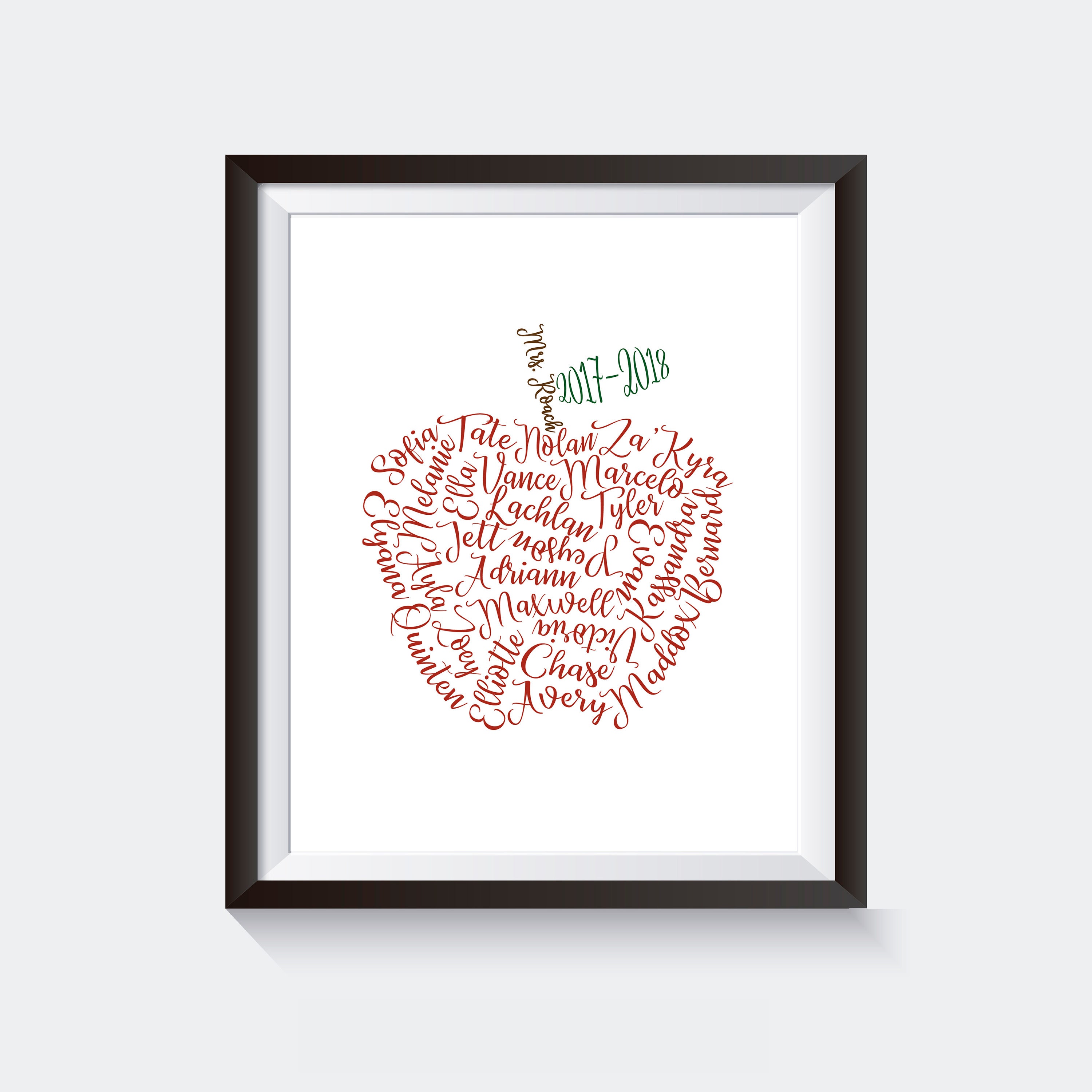 Teacher Gift, , Teacher Appreciation, Printable Teacher Gift, Student ...