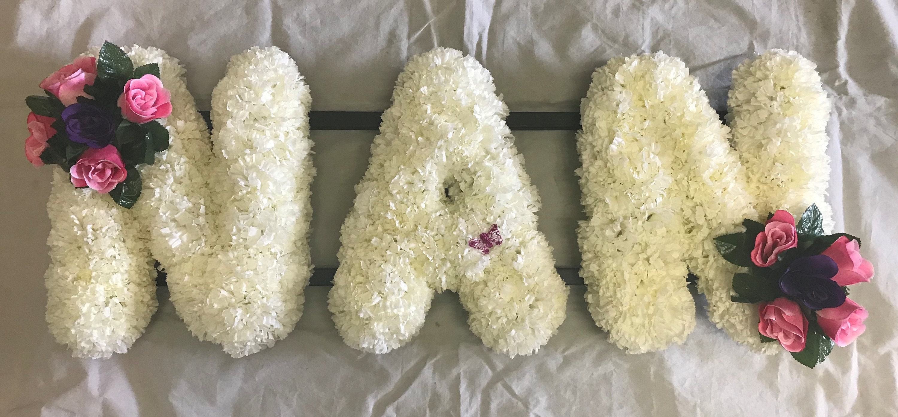 Diy Funeral Flower Letters at Jane Shepherd blog