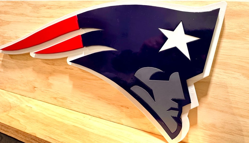 New England Patriots 3D Sign - Show Your Team Spirit in Style - Etsy