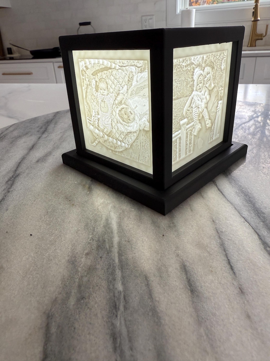 Custom Lithophane Night Light - 3D Printed Photo Keepsake - Etsy