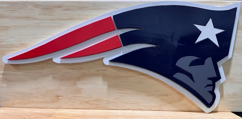 New England Patriots 3D Sign - Show Your Team Spirit in Style - Etsy