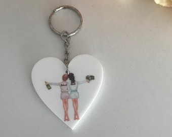 Personalised Jigsaw Heart Keyring Set Hen Party Bridesmaid Gift Lot - Etsy
