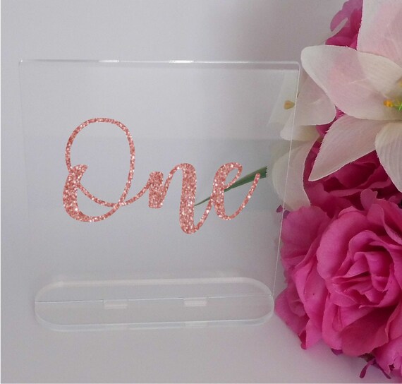 Wedding Table Number/rose Gold Table Number/acrylic Table | Etsy