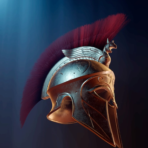 AC Odyssey Alexios/kassandra Helmet 3D Print Filesdigital - Etsy