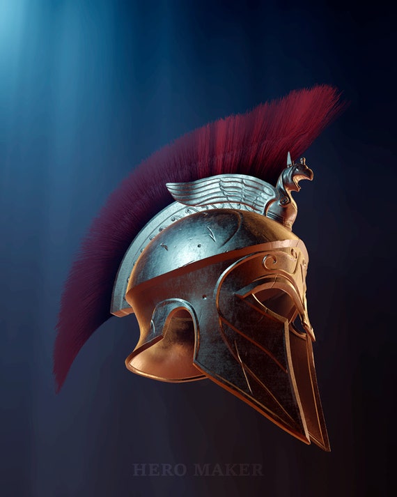 AC Odyssey Alexios/kassandra Helmet 3D Print Filesdigital | Etsy Singapore