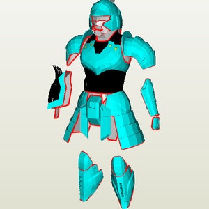 Shin Mouri Sky Armor - Yoroiden Samurai Troopers (digital File for ...