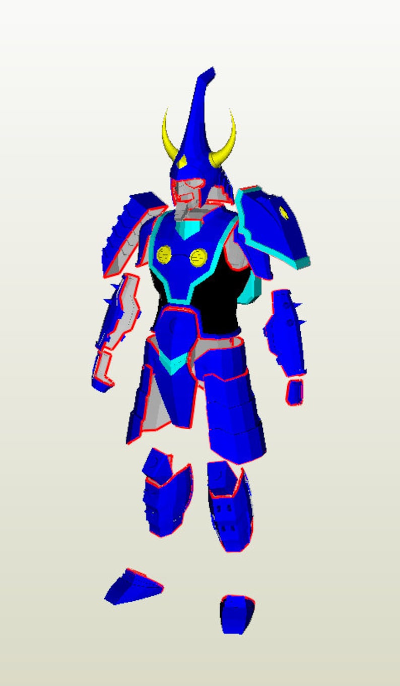Touma Hashiba Sky Armor - Yoroiden Samurai Troopers (digital File for ...