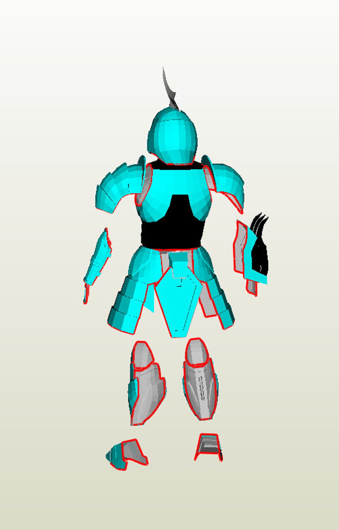 Shin Mouri Sky Armor - Yoroiden Samurai Troopers (digital File for ...