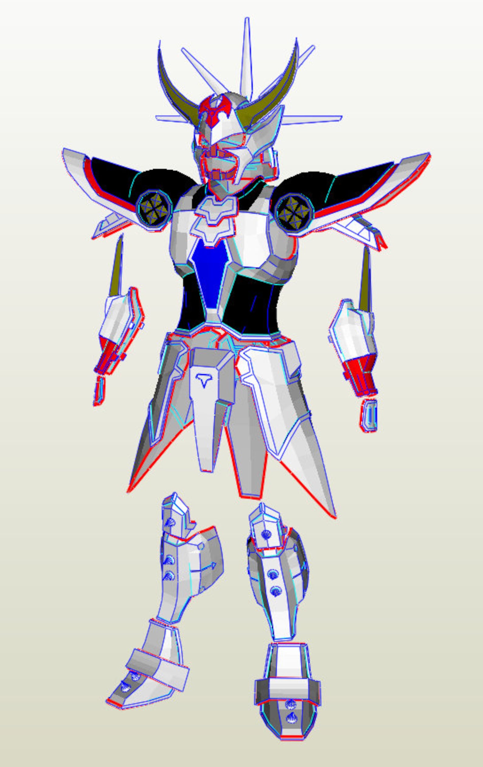 Ryo Sanada Inferno Armor Yoroiden Samurai Troopers Archivo - Etsy México