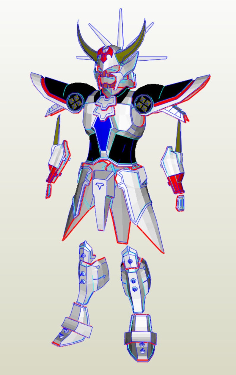 Ryo Sanada Inferno Armor - Yoroiden Samurai Troopers (digital File for ...