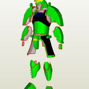 Seiji Date Light Armor - Yoroiden Samurai Troopers (digital File for ...