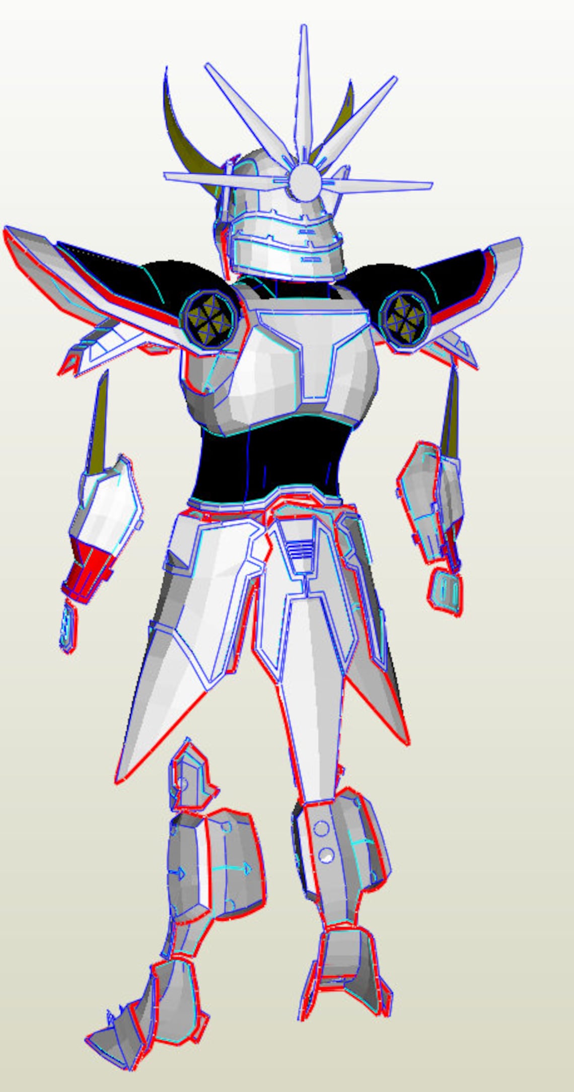 Ryo Sanada Inferno Armor - Yoroiden Samurai Troopers (digital File for ...