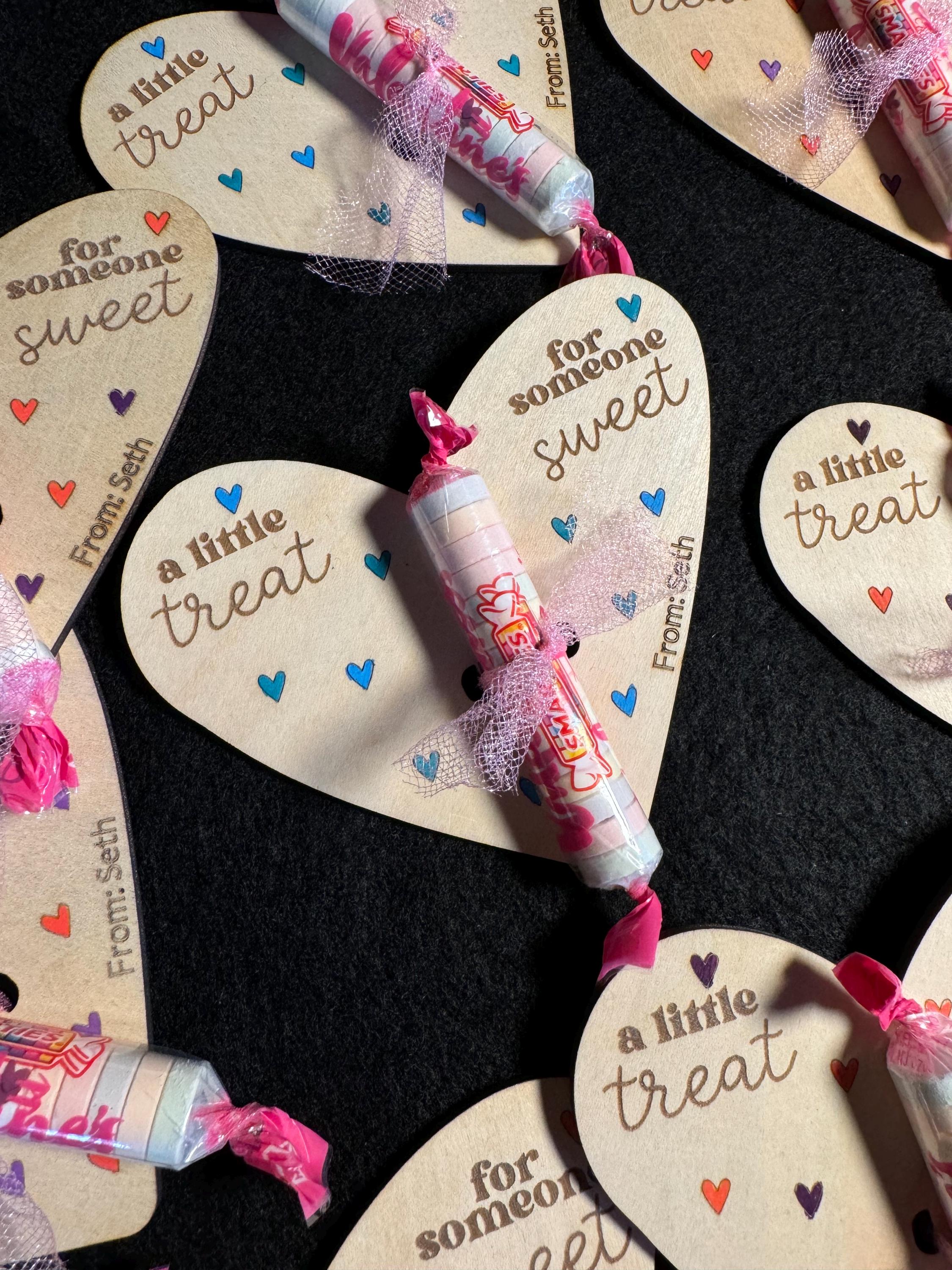 Wooden Valentine Cards - Personalized From - Laser Engraved - Minimum ...