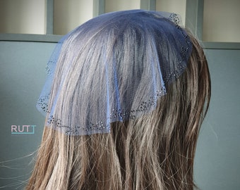 Chapel Round Cap for Mass Small Mantilla Decorated With | Etsy