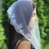 Small Catholic Veil Church or Chapel Round Cap Rhinestones Mantilla ...