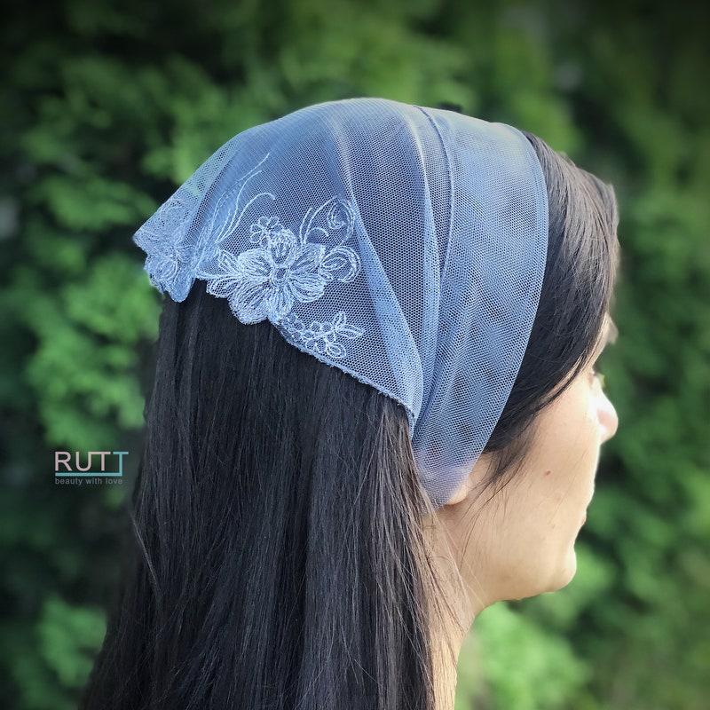 Christian Veil Blue - Etsy UK
