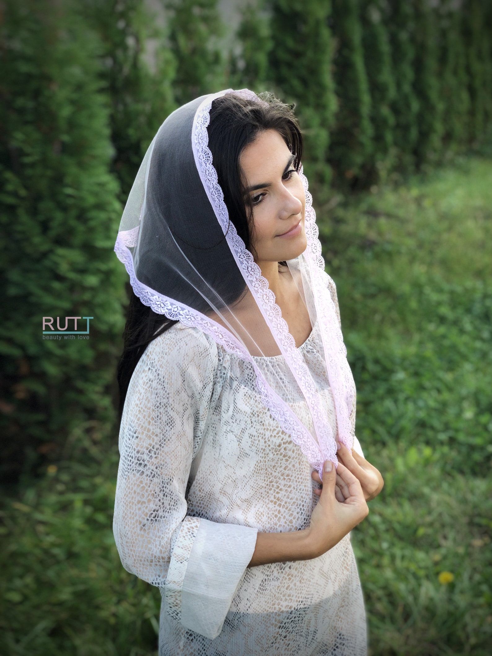 Lilac Church Head Covering Christian Women Head Wrap Orthodox Veil ...