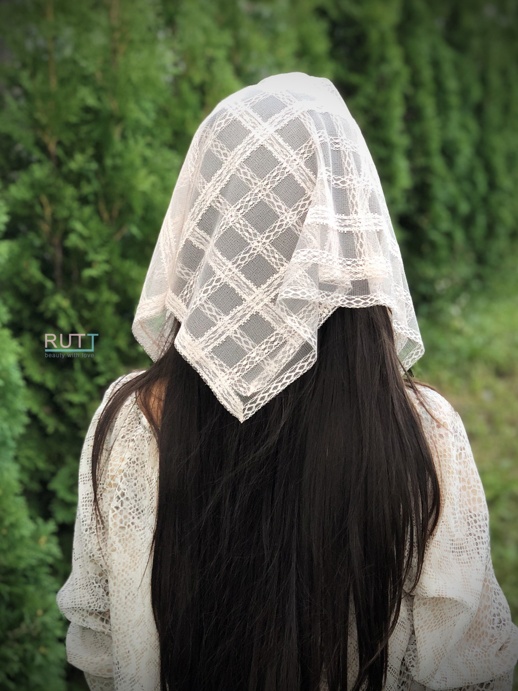 Church Lace Kerchief Headband Multi-style Headwrap Latin Mass Head ...