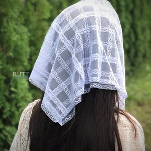 Church 6 Colors Lace Headband Kerchief Multi-style Headwrap Latin Mass ...