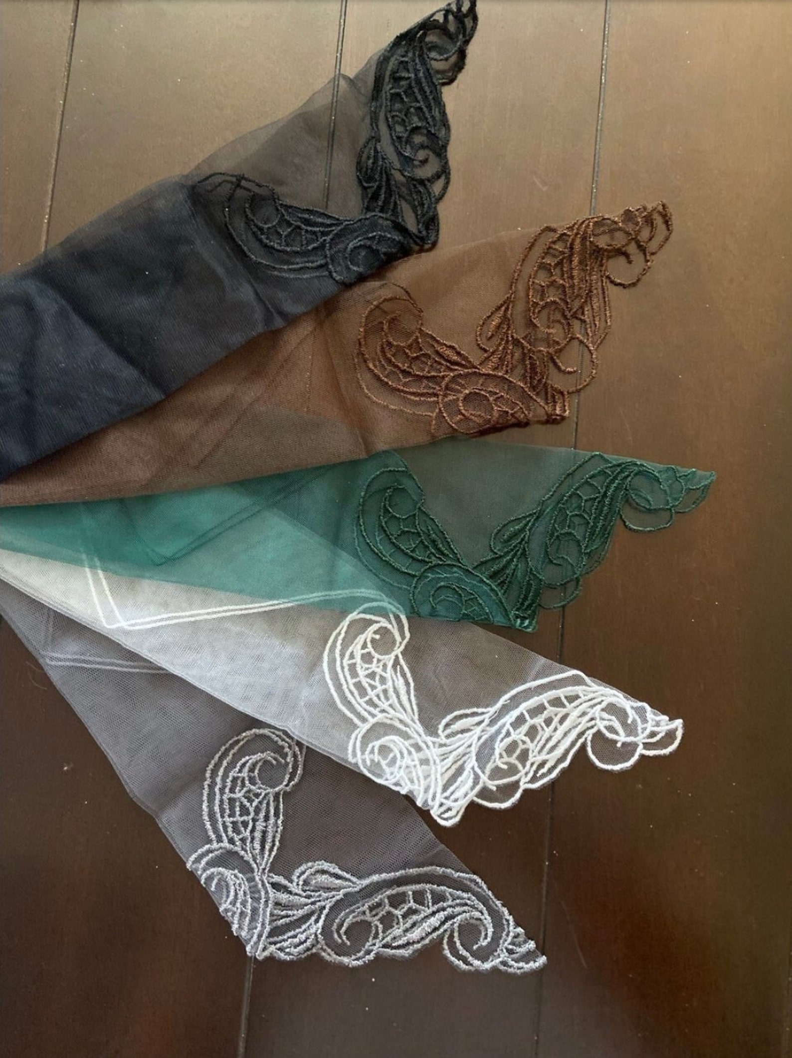 Church Triangle Kerchief With Embroidered Corner Head Covering Orthodox ...