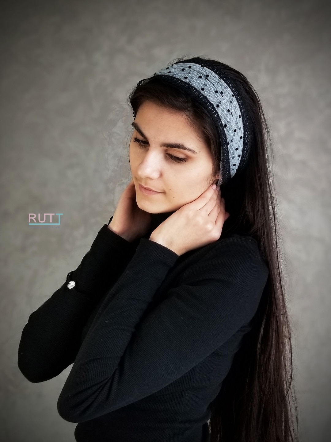 Dotted Headband Church Head Covering Orthodox Church or Chapel Head ...