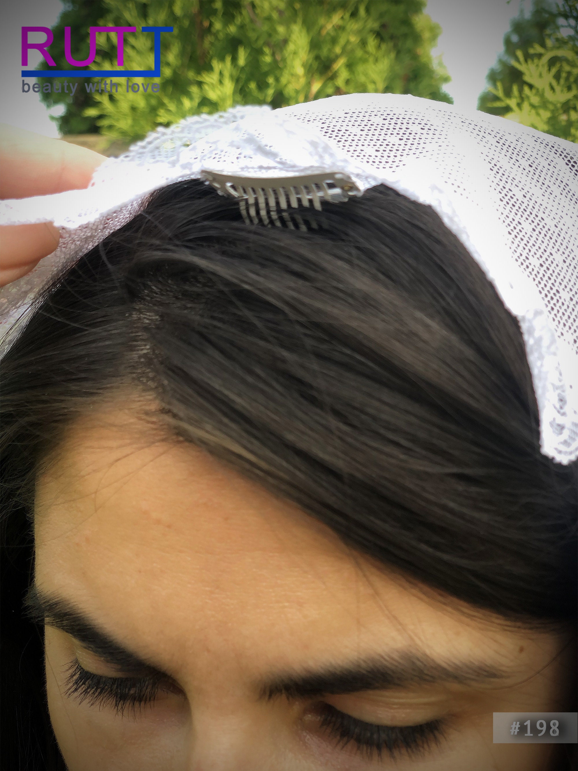 Princess Style Chapel Round Veil Polka Dot Lace Mantilla | Etsy