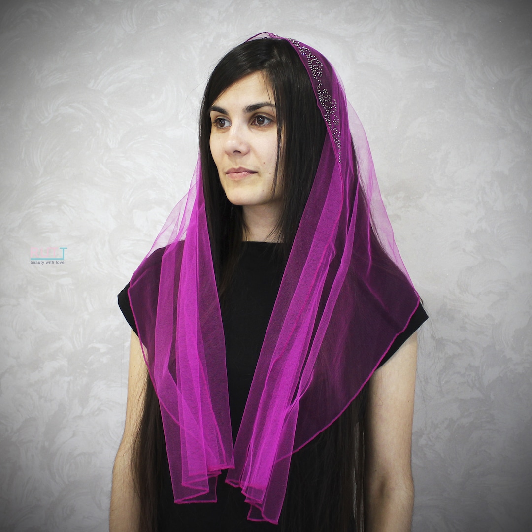 Scarf Head Church Scarf Head Covering Orthodox Veils Catholic Veil ...