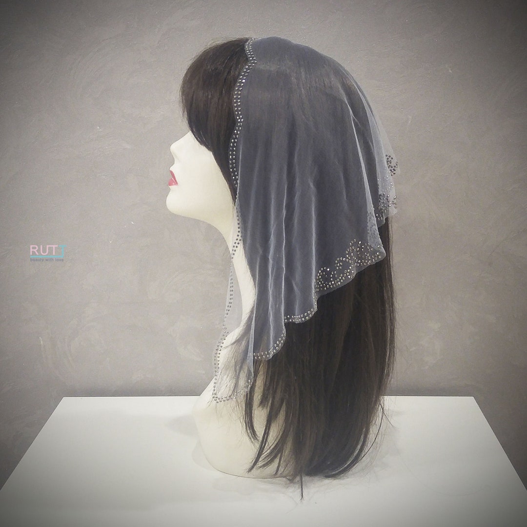 Head Wrap With Rhinestones Christian Head Wrap Church Scarf Head ...