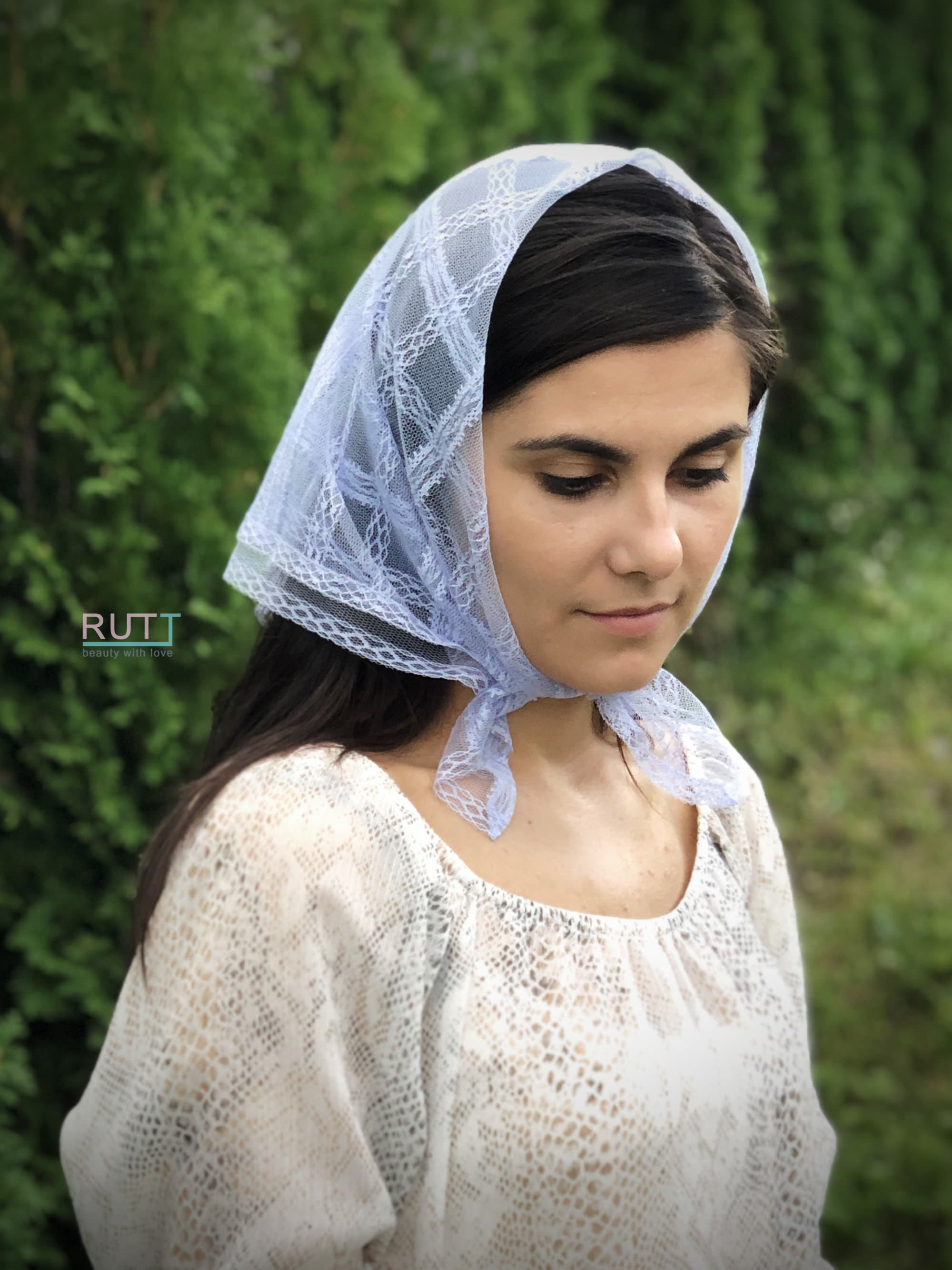 Church 6 Colors Lace Headband Kerchief Multi-style Headwrap Latin Mass ...