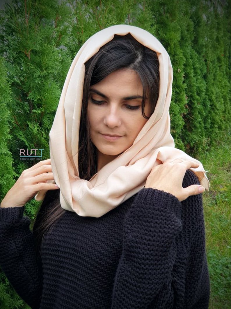 Soft Cotton Scarf Church Head Covering RUTTSHOP Catholic Head Wrap for ...