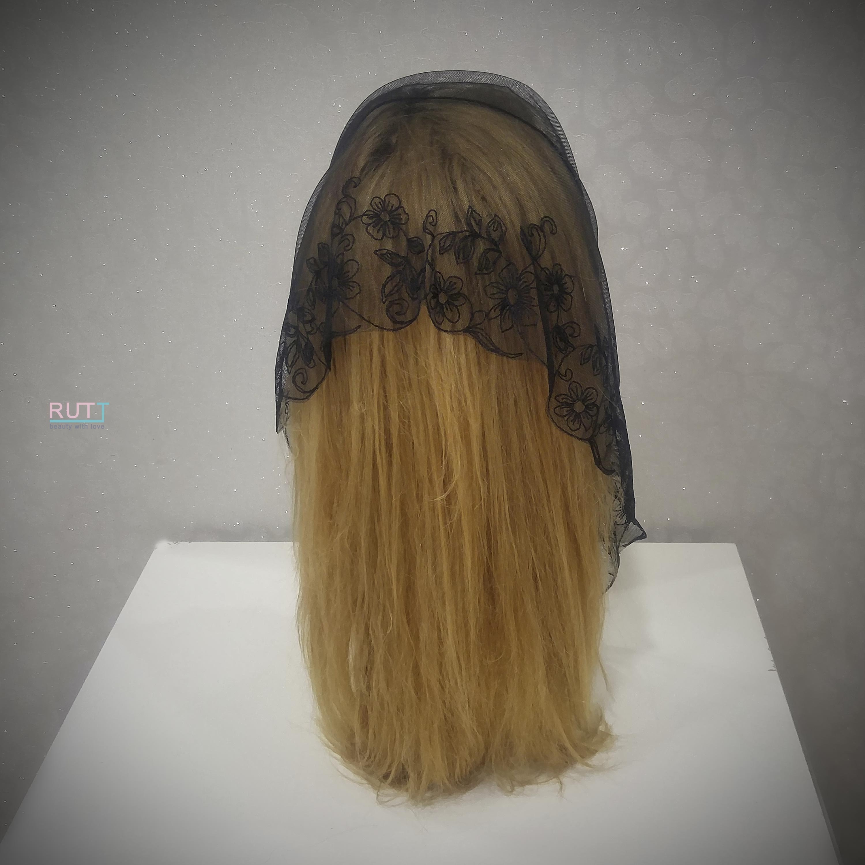 Christian purple head wrap with large embroidery RUTTSHOP | Etsy