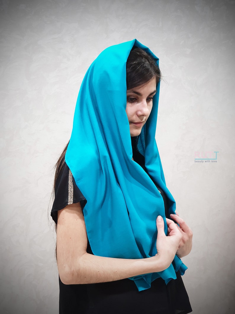 Soft Cotton Scarf Church Head Covering Catholic Head Wrap for - Etsy ...