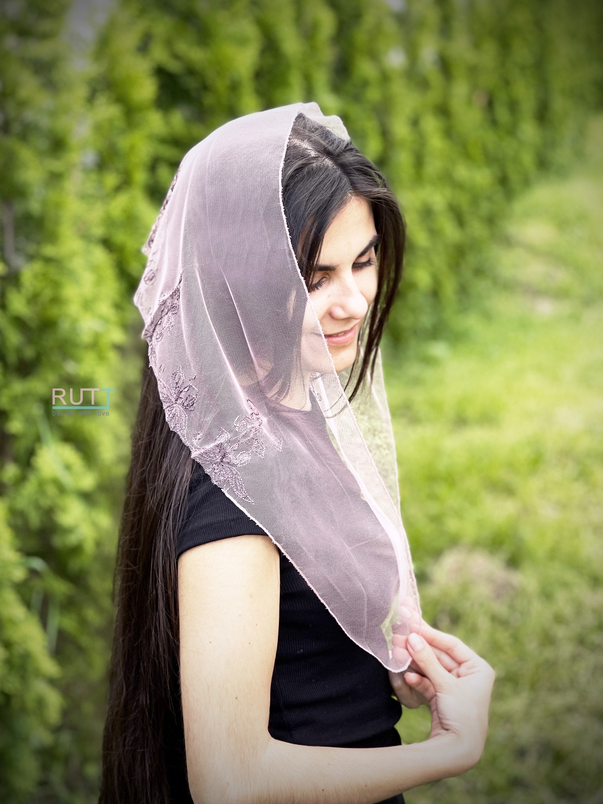 Bestickter Schal Kopftuch Kirchenschal Kopfbedeckung orthodoxe | Etsy