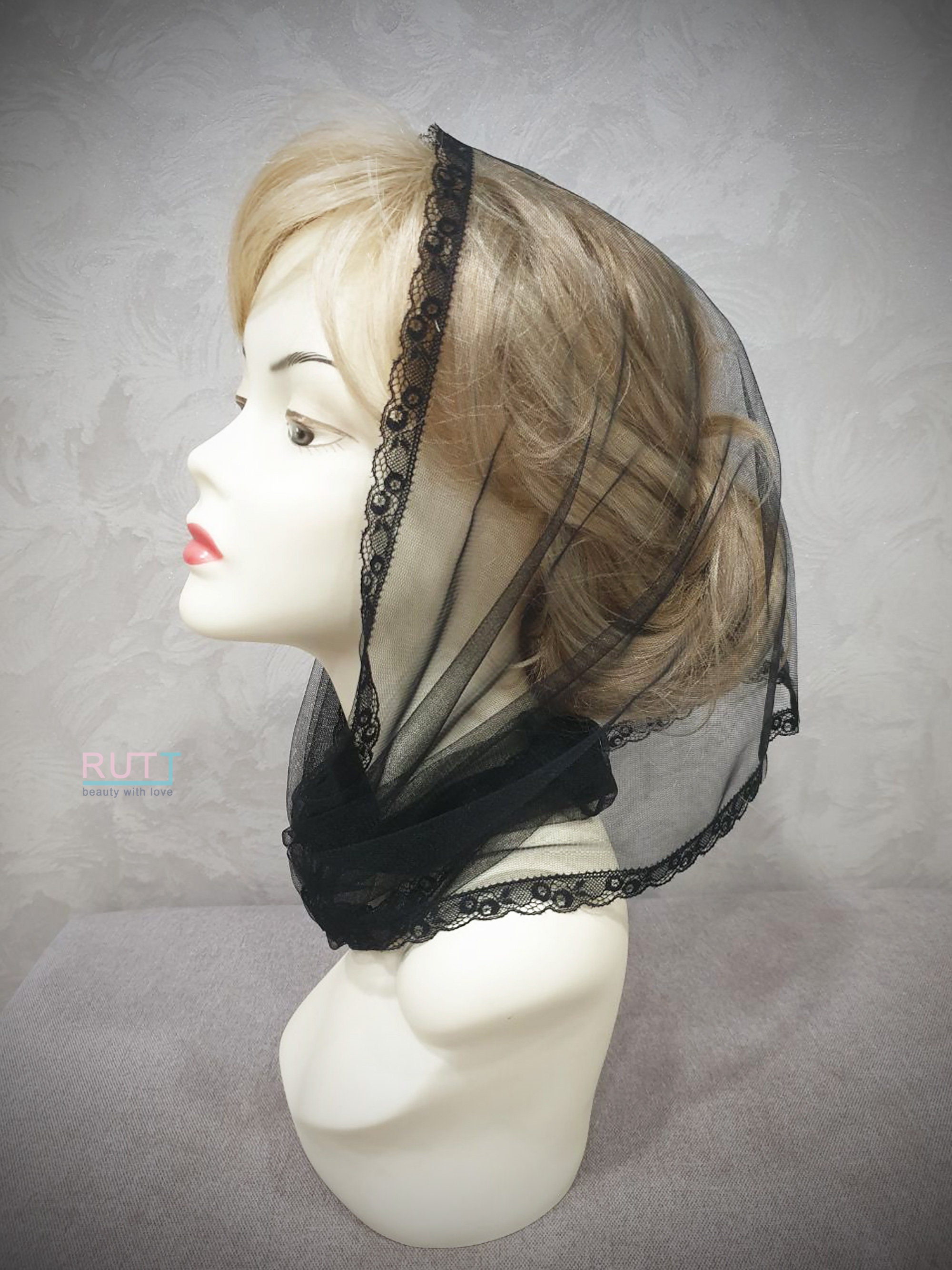 Off White Infinity Head Covering Catholic Veil Church or Chapel Veil ...