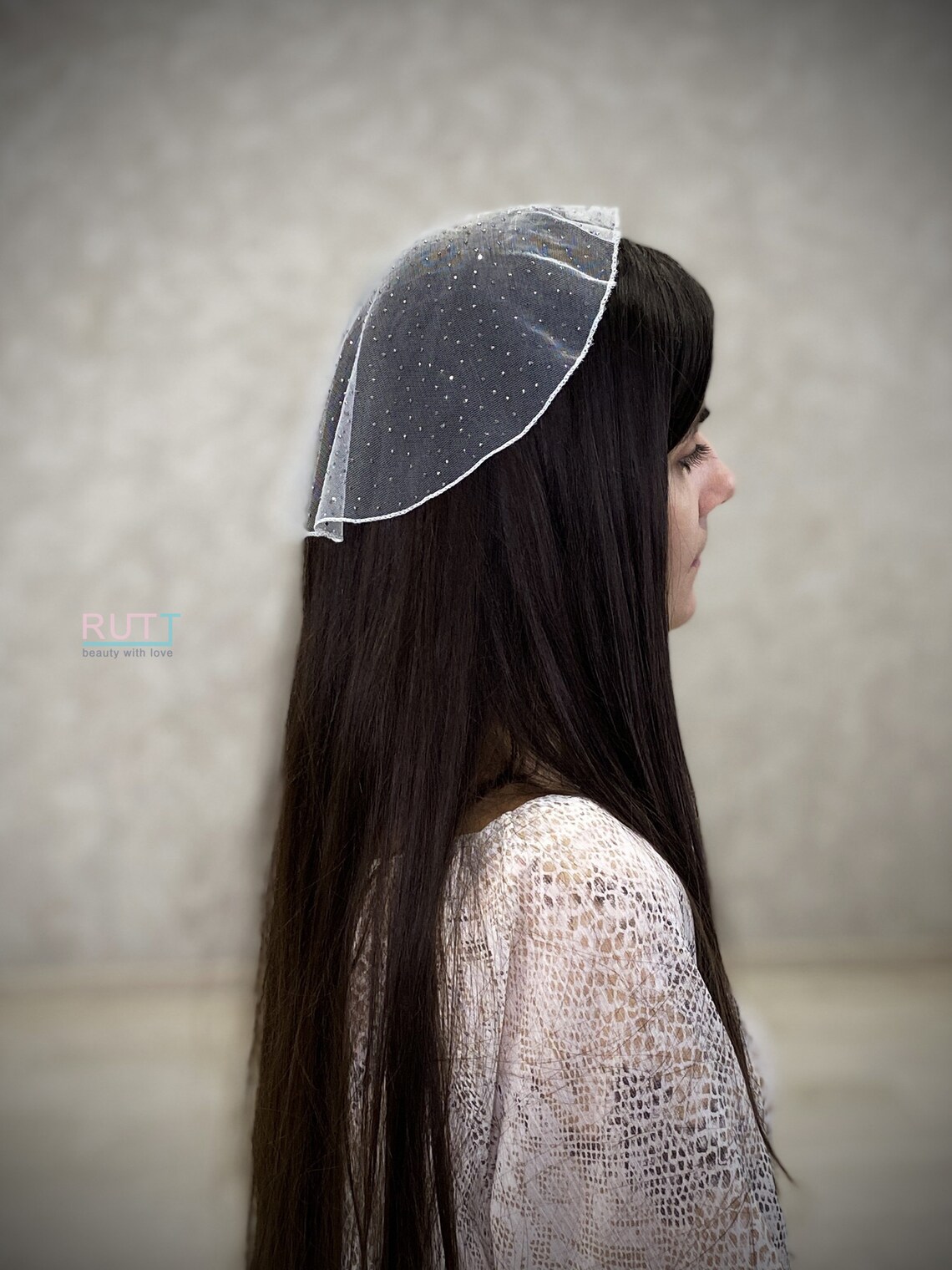Light Blue Small Catholic Veil Church or Chapel Round Cap Mantilla Girl ...