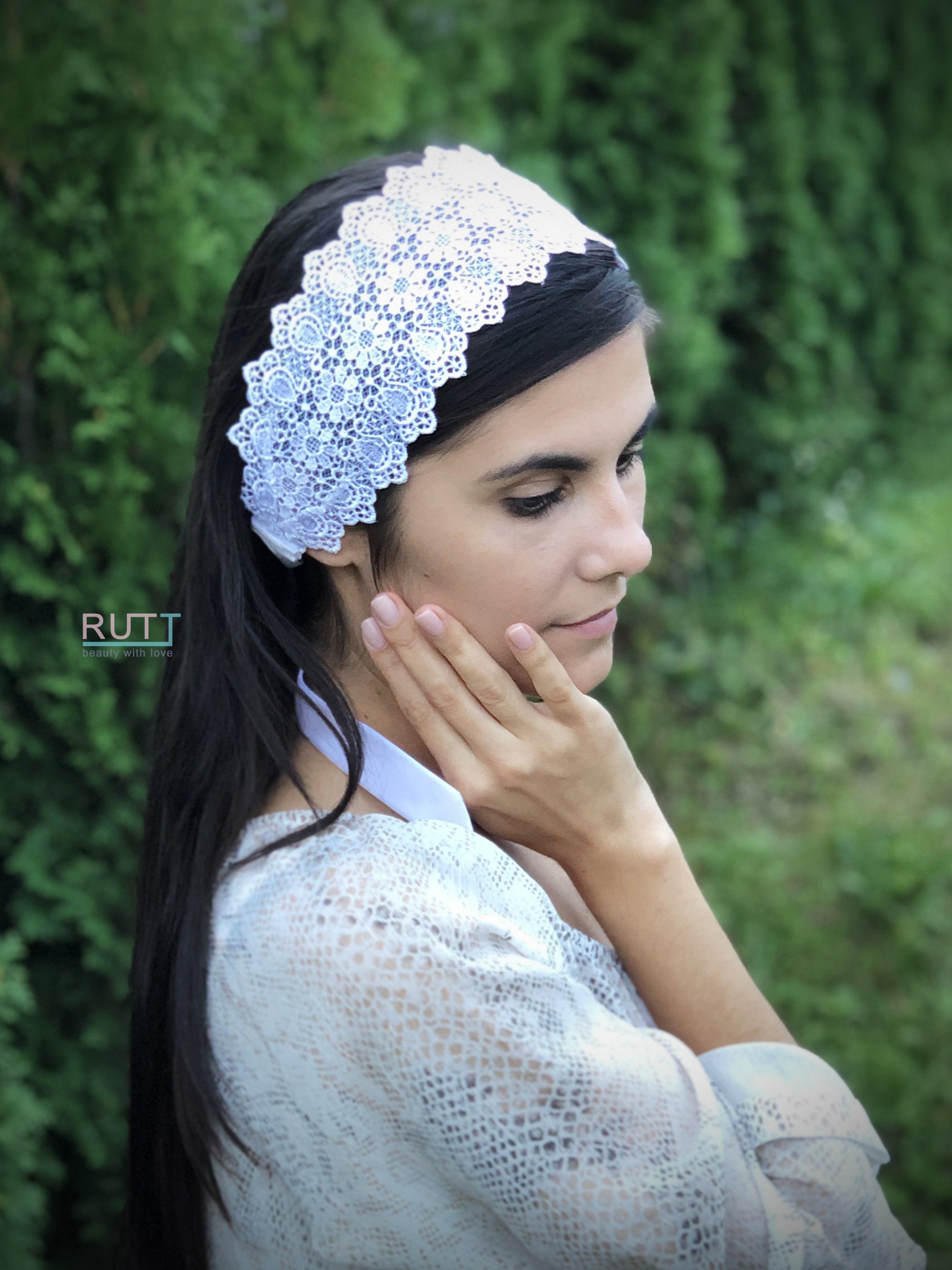 Christian Head Covering Lace Headband Orthodox Veils Catholic - Etsy