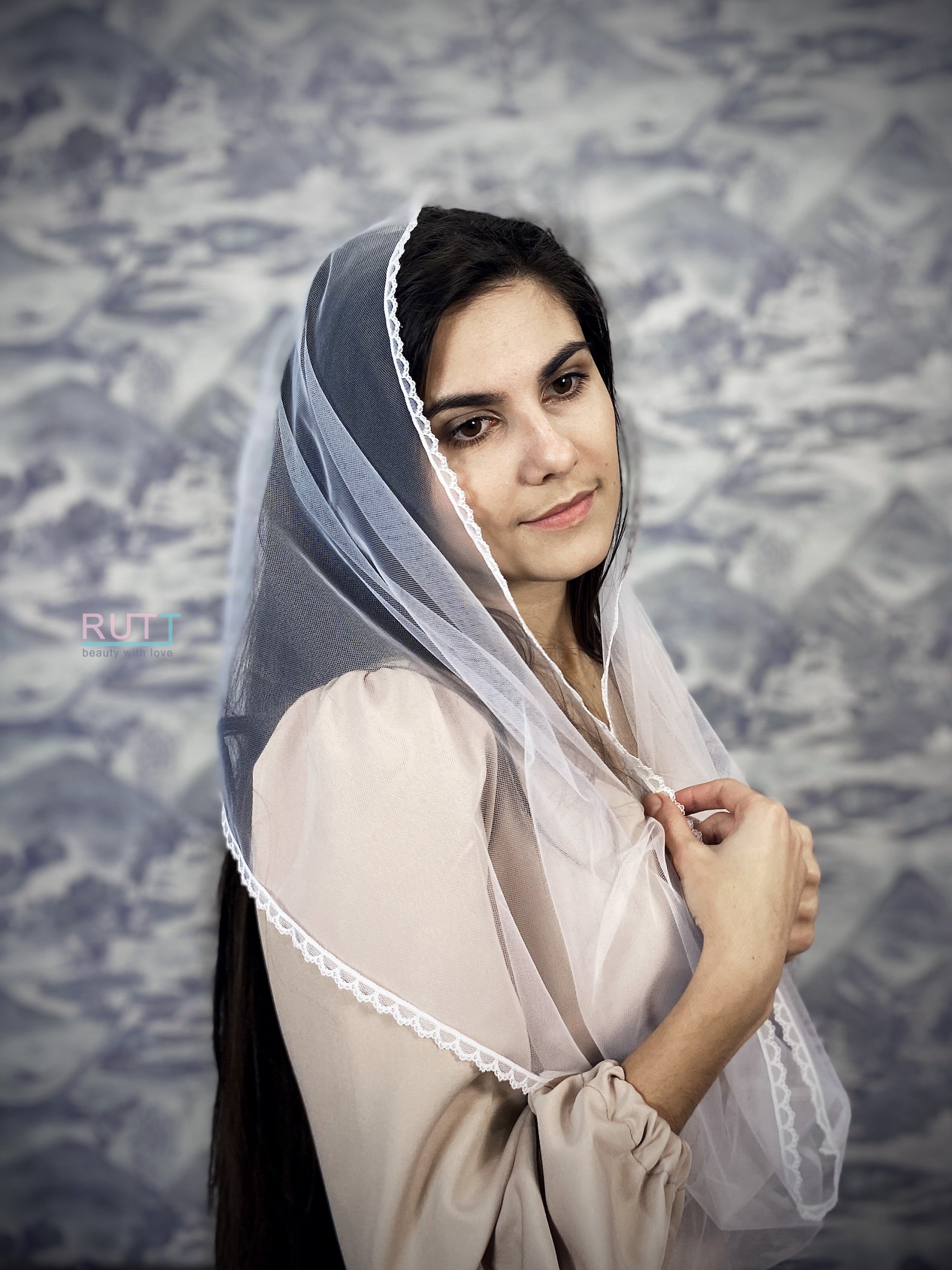 Red Infinity Head Covering Catholic Veil Church or Chapel Veil - Etsy