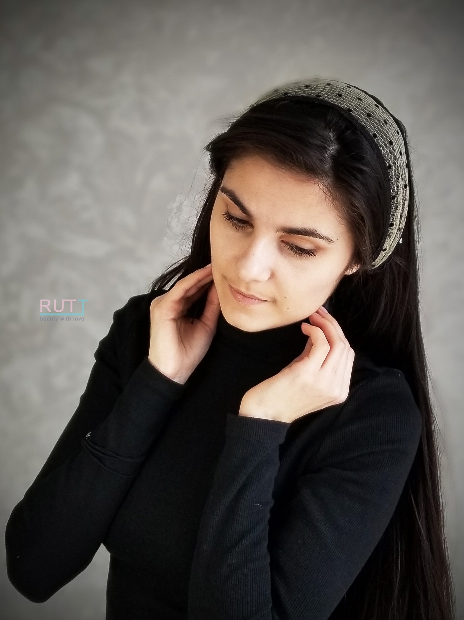 Dotted Headband Church Head Covering Orthodox Church or Chapel - Etsy