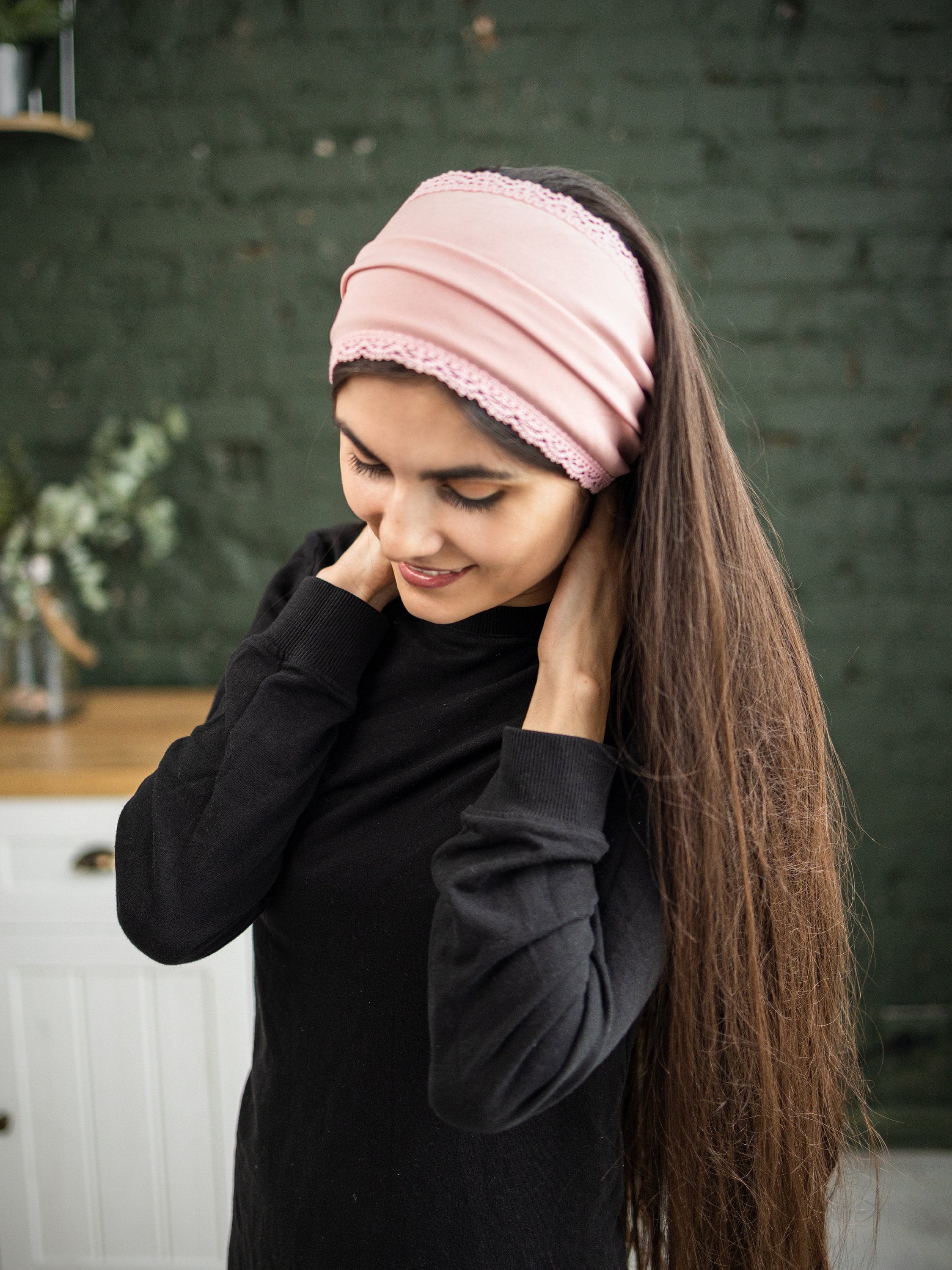 Tie Cotton Headband With Linen Lace \wrap\kerchiefs Natural Lace Ties ...