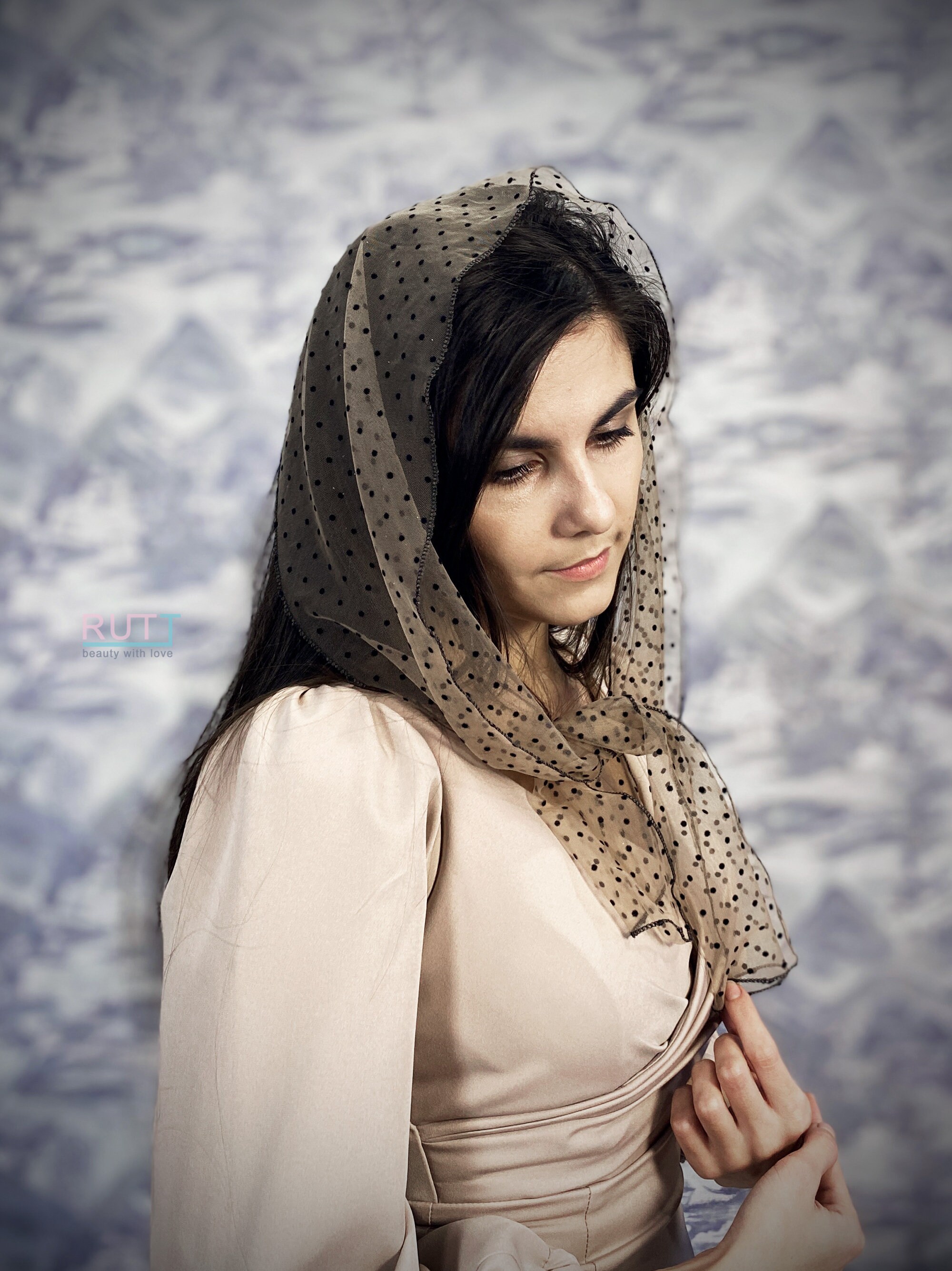 Dotted Scarf Head Covering Orthodox Veils Catholic Shawl - Etsy Canada