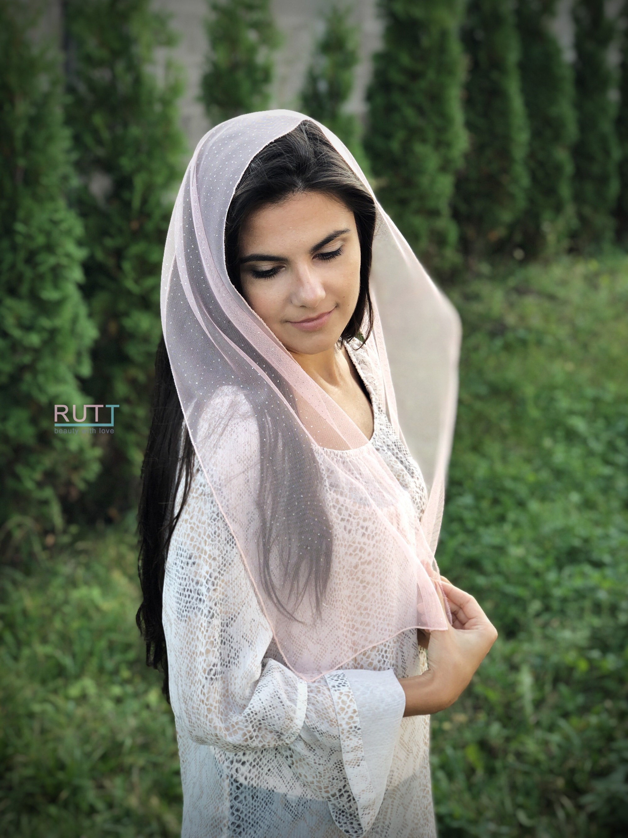 Christian Glitter Scarf Church head covering Orthodox head | Etsy