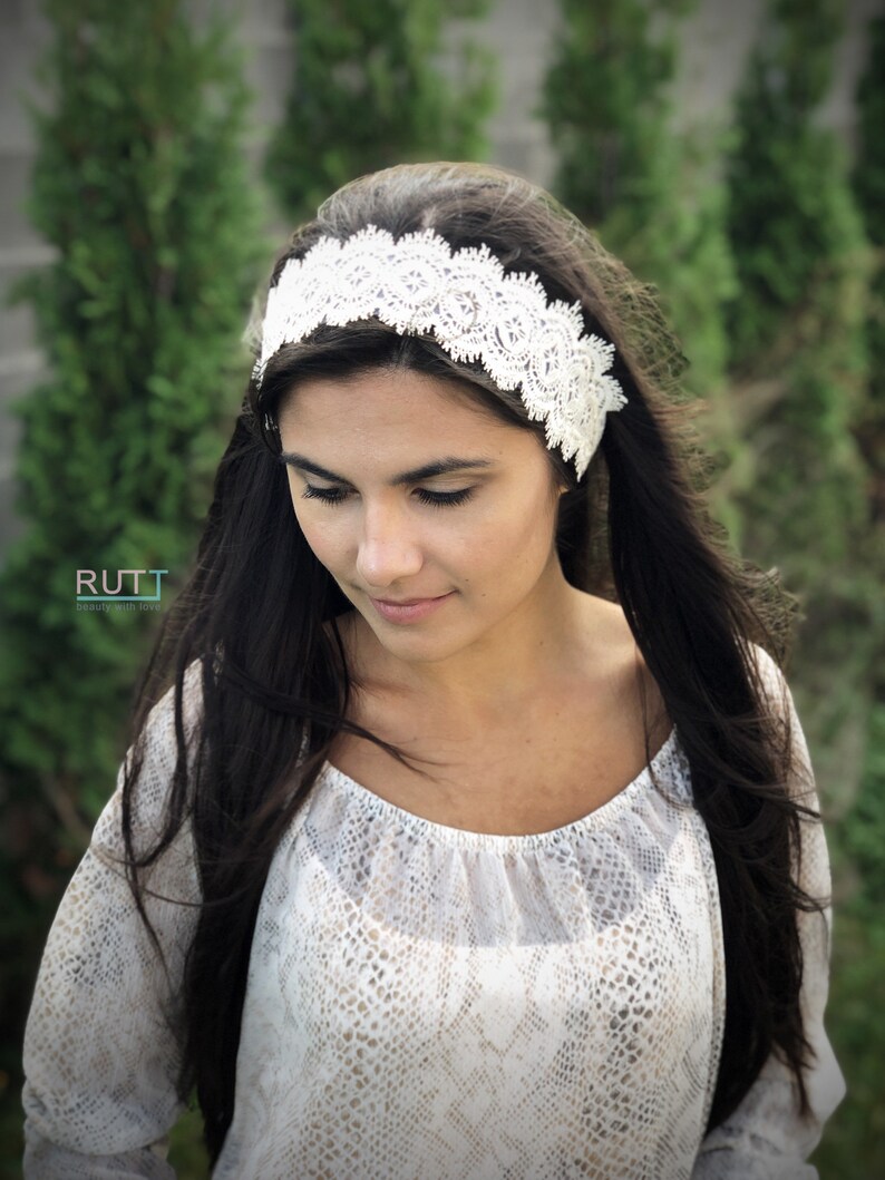 Lace Headband Church Head Covering Orthodox Church or Chapel - Etsy