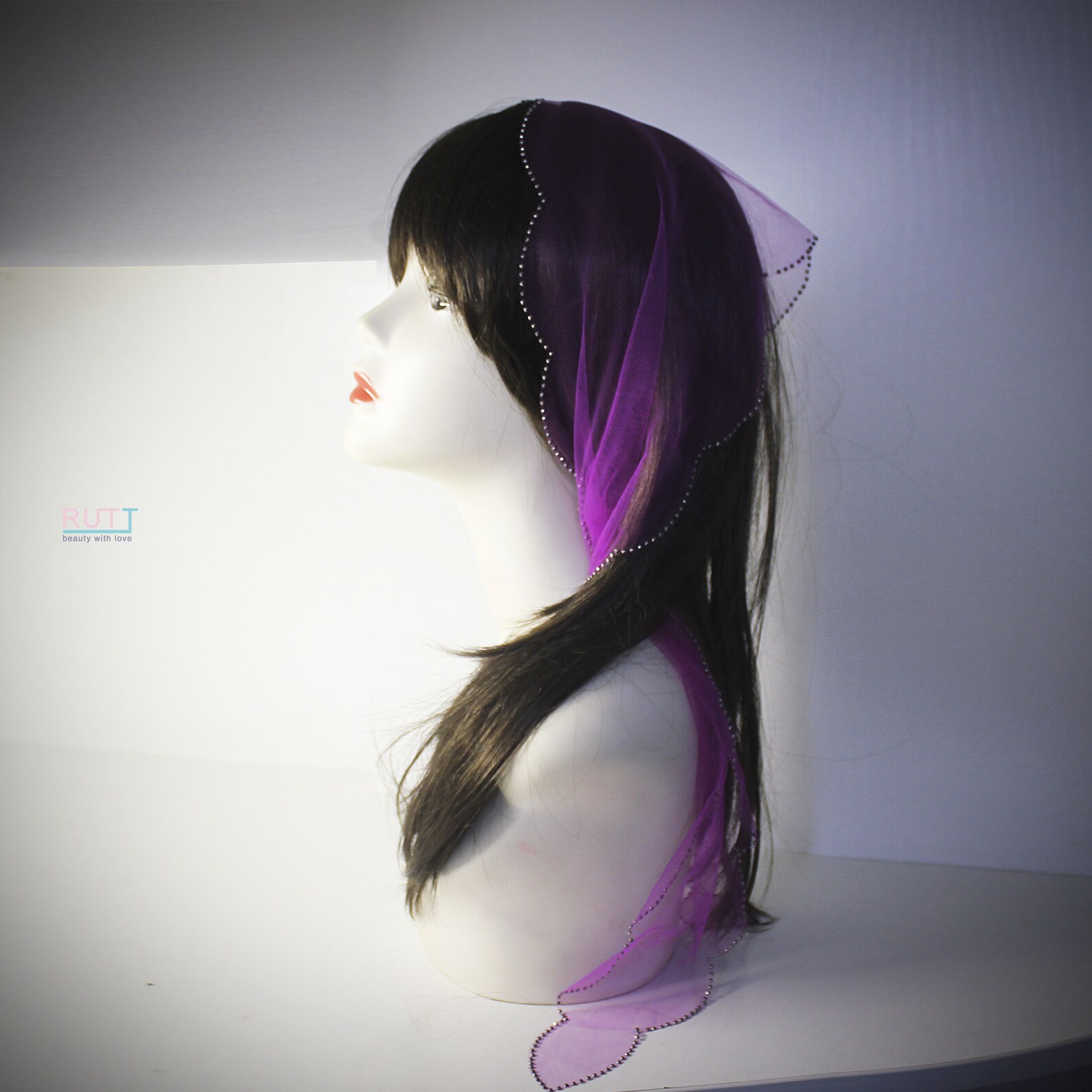 Scarf With Rhinestones Christian Head Wrap Church Scarf Head - Etsy