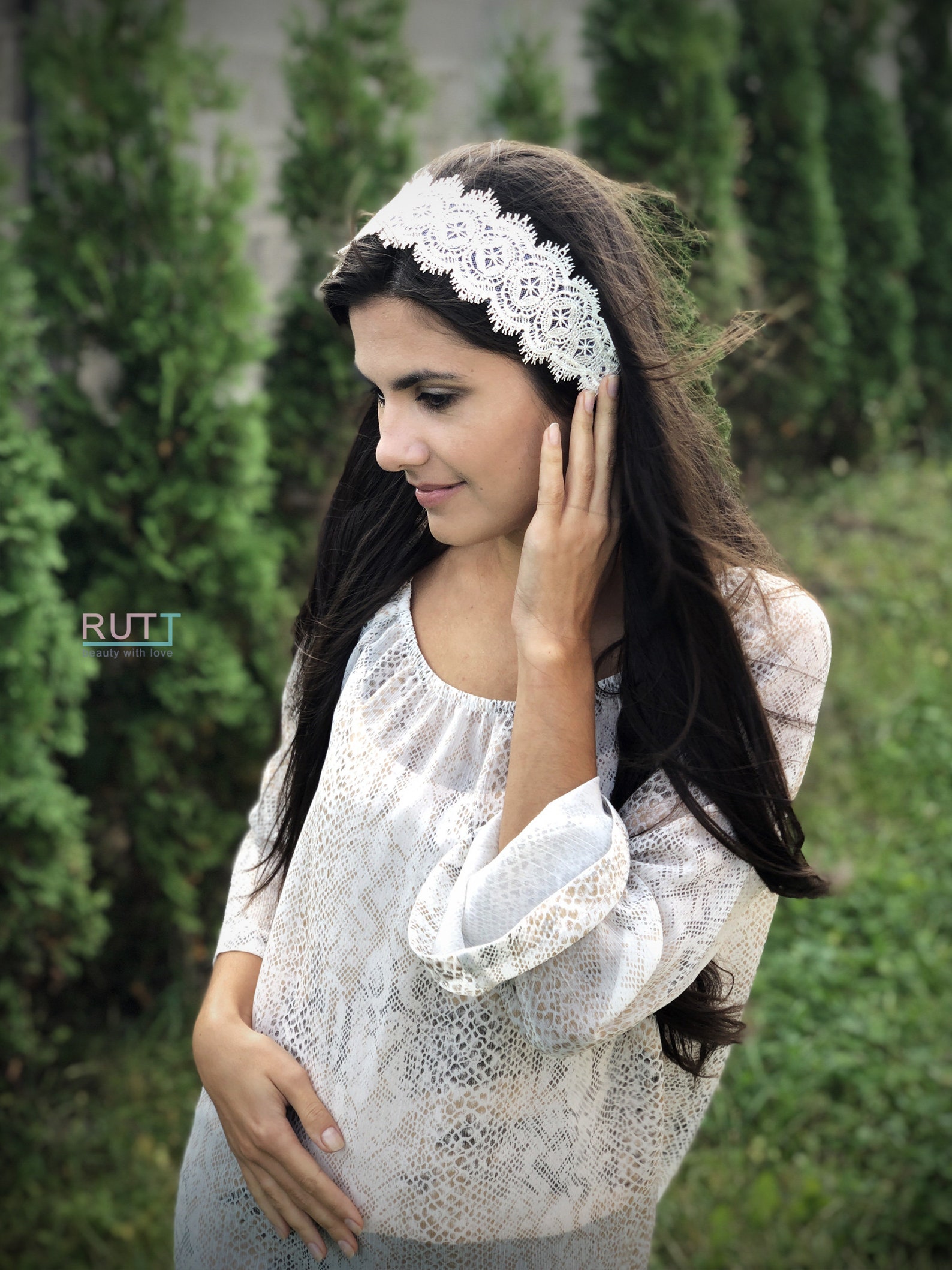 Lace Headband Church Head Covering Orthodox Church or Chapel - Etsy