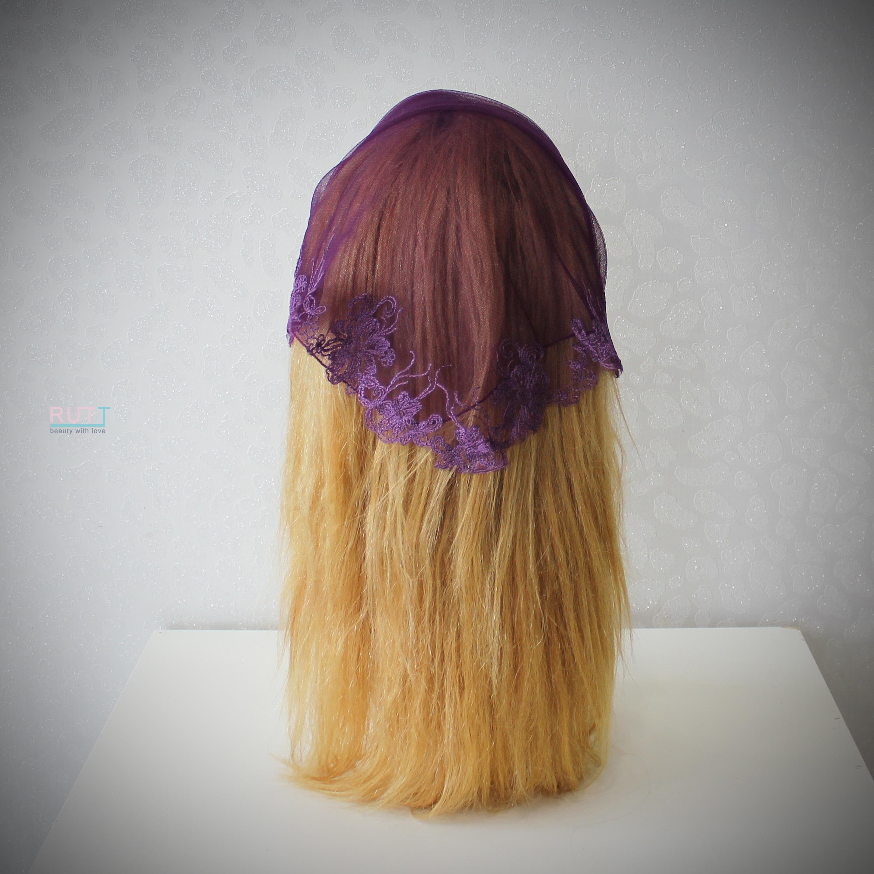 Church Square Kerchief With Embroidered Corner Head Covering Orthodox ...
