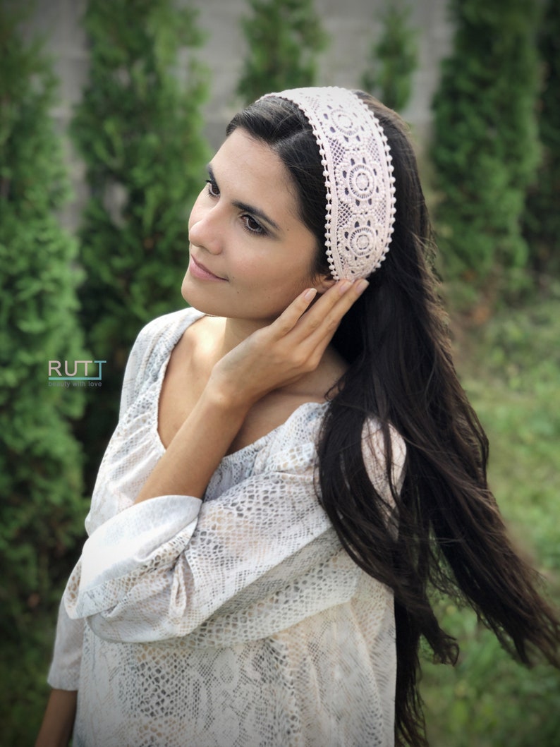 Lace Headband Church Head Covering Orthodox Church or Chapel Head Wrap ...