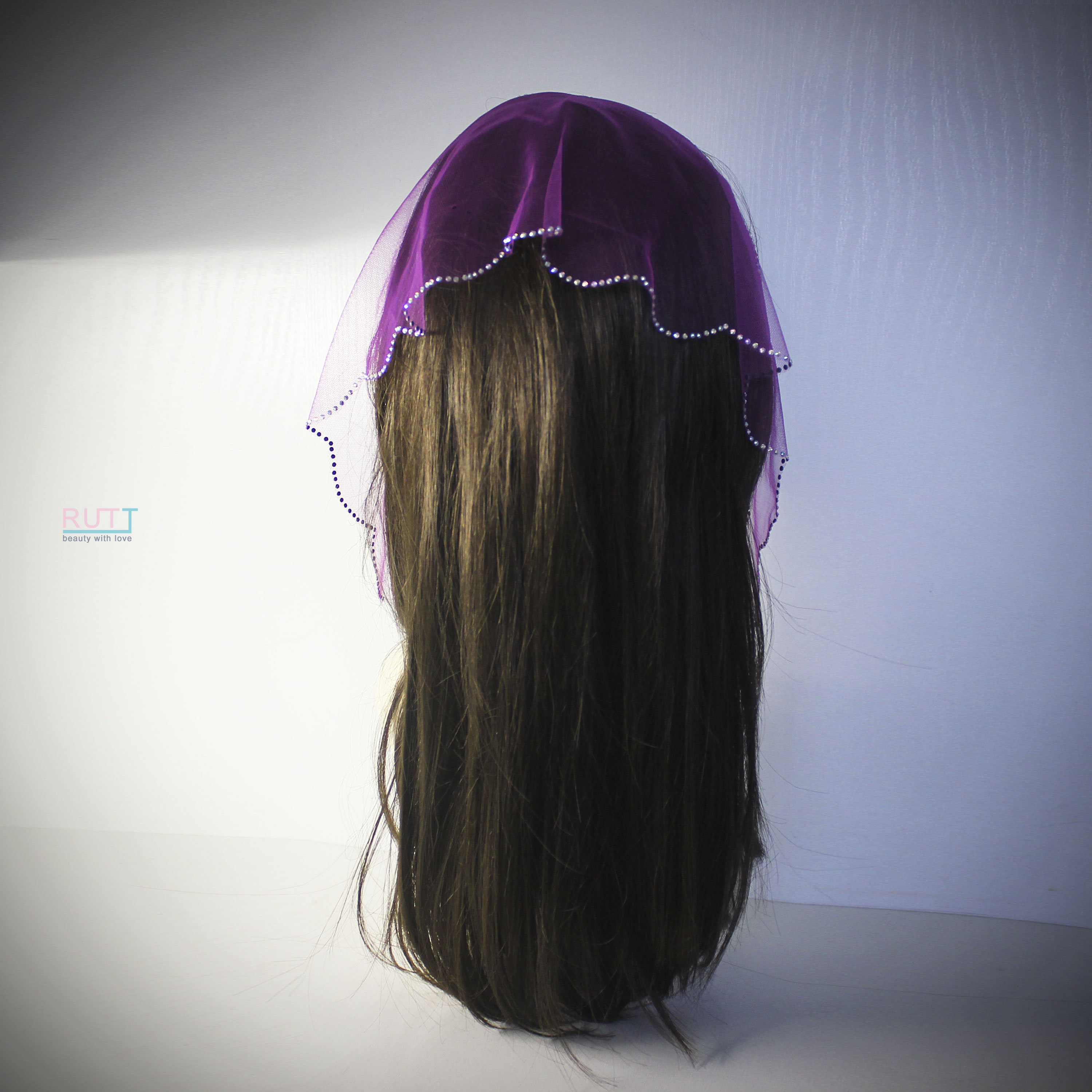 Scarf with rhinestones Christian head wrap Church Scarf head | Etsy