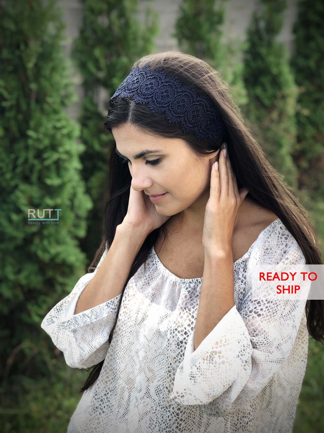 Lace Headband Church Head Covering Orthodox Church or Chapel Head Wrap ...